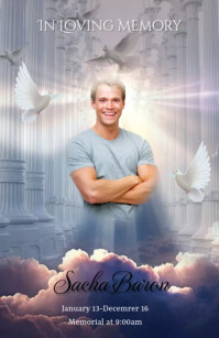 Heaven Funeral template | PosterMyWall