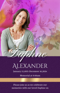 Funeral Program card Template | PosterMyWall