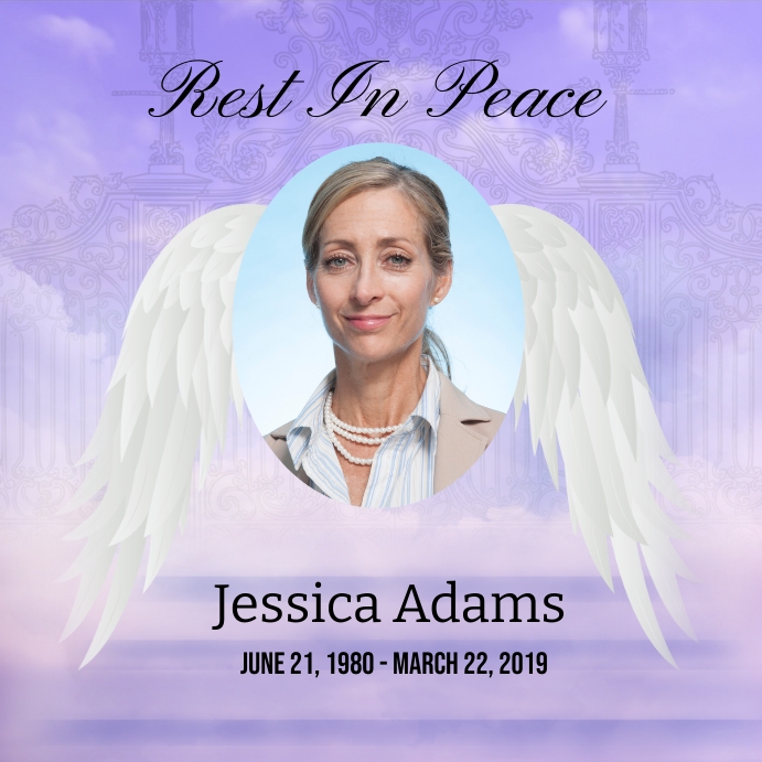 Funeral Rest In Heaven (1) Template | PosterMyWall