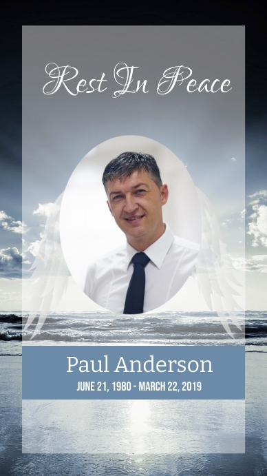 Funeral Rest In Heaven Template | PosterMyWall