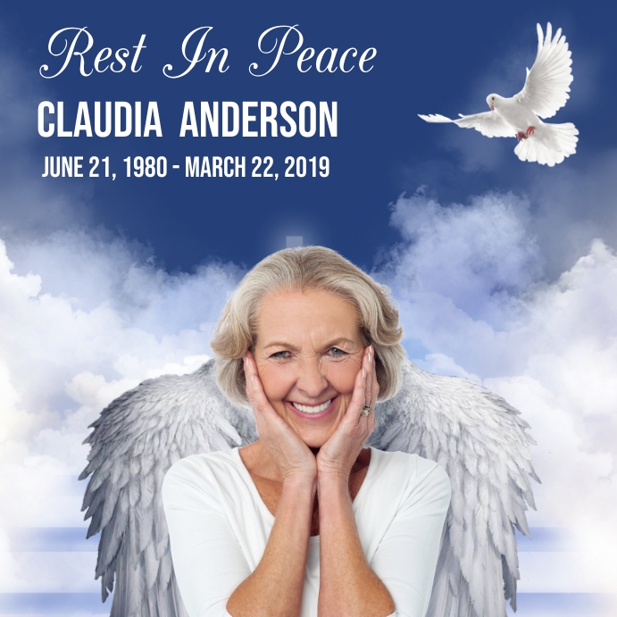 Funeral Rest In Heaven Templat | PosterMyWall