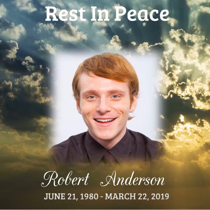 Funeral Rest In Peace Template | PosterMyWall