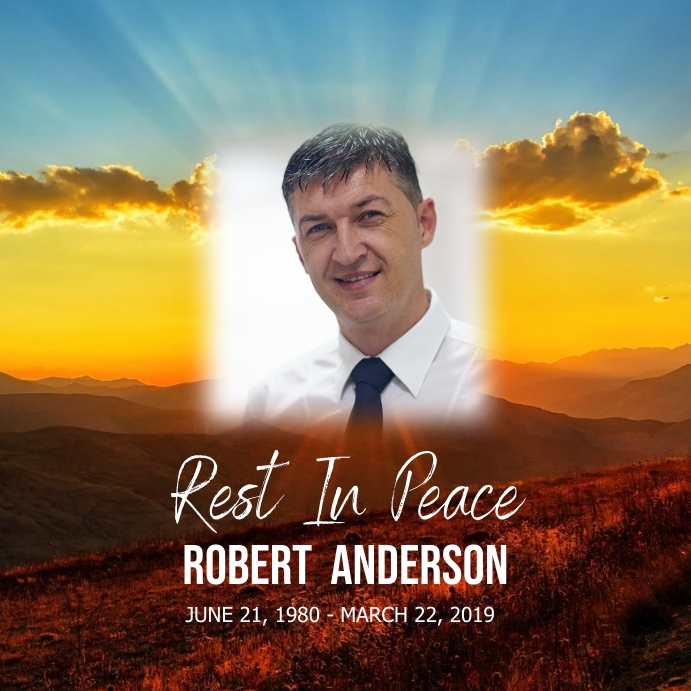 Funeral Rest In Peace Template | PosterMyWall