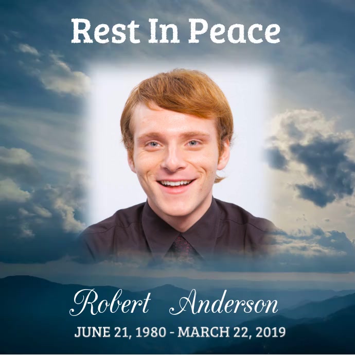 Funeral Rest In Peace Template | PosterMyWall