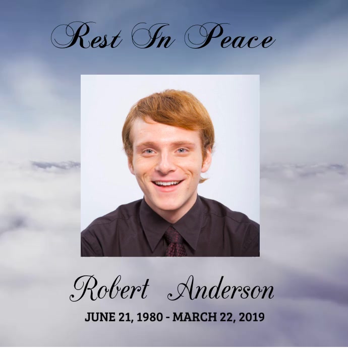 Funeral Rest In Peace Template | PosterMyWall