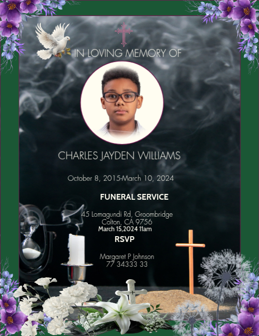 funeral service Template | PosterMyWall