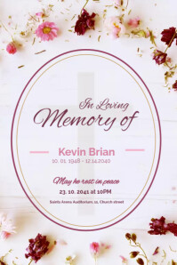 Modèle Affiche Funéraire | PosterMyWall