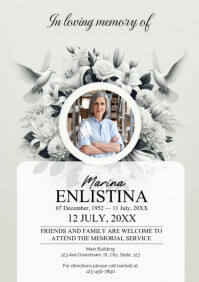 Funeral Service Flyer Template | PosterMyWall