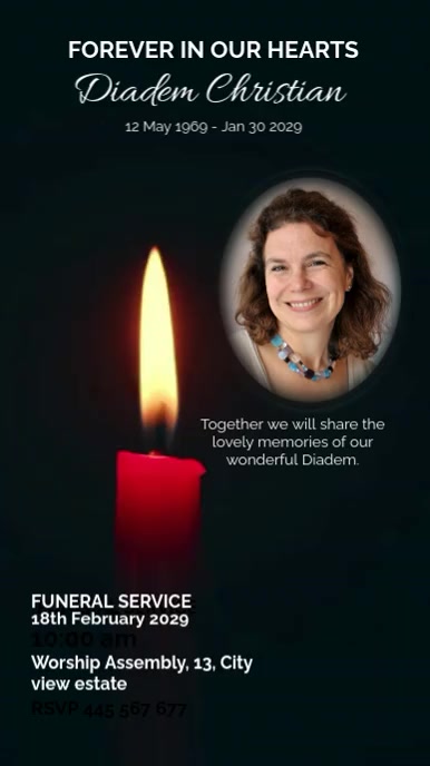 Copy of FUNERAL SERVICE TEMPLATE | PosterMyWall