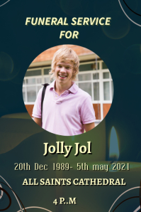 funeral service poster Template | PosterMyWall