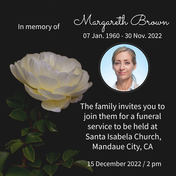 Copy of Funeral service template1 | PosterMyWall