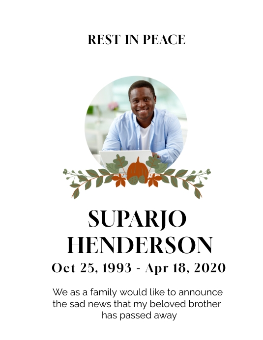 FUNERAL SERVICES AND MEMORIAL SERVICE FLYERS Template | PosterMyWall