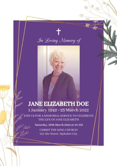 De Modèle Funéraire | PosterMyWall