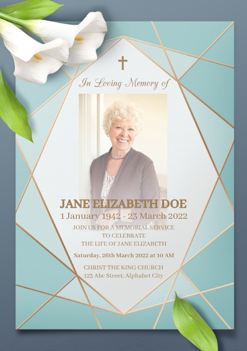 Funeral Template | PosterMyWall