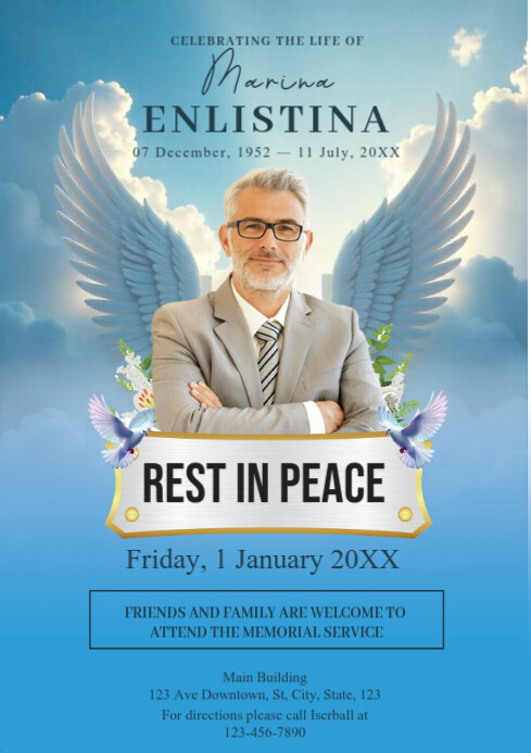 Funeral Template | PosterMyWall