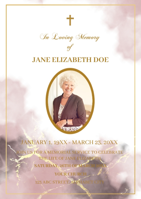 Funeral Template | PosterMyWall