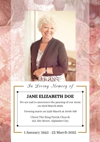 Funeral Template | PosterMyWall