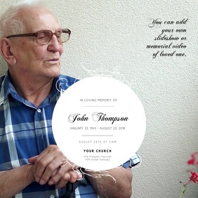 funeral memorial video template | PosterMyWall