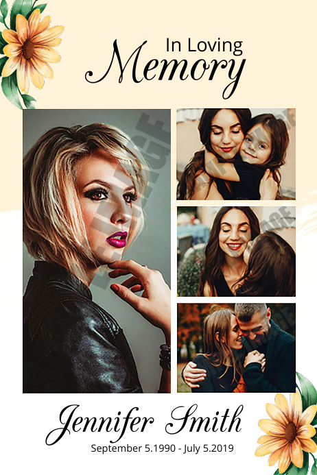 Funeral Welcome Poster Sign Template | PosterMyWall
