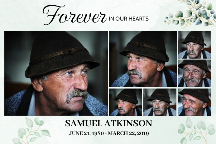 Funeral Welcome Sign Collage Templat | PosterMyWall