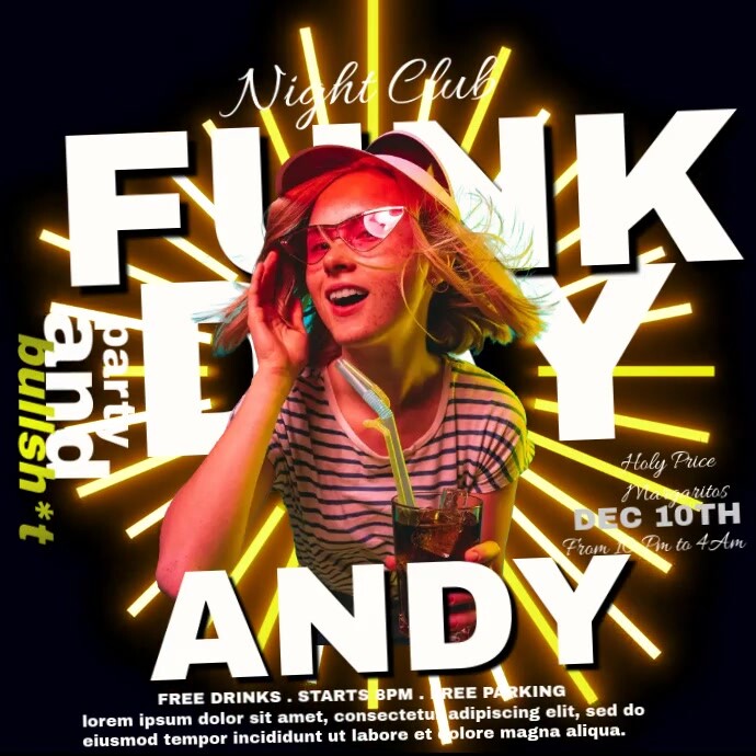 Funk Night Party Template | PosterMyWall