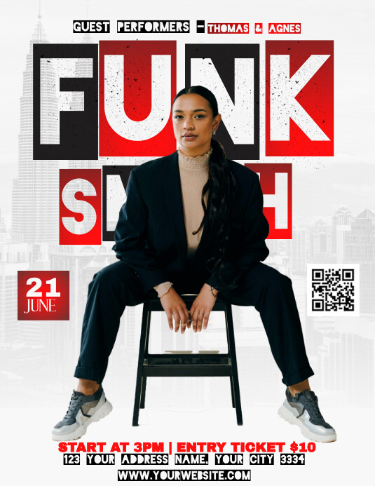 Funk Night Party Template | PosterMyWall