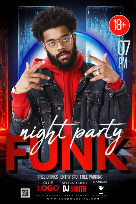 Funk Night Party Template | PosterMyWall