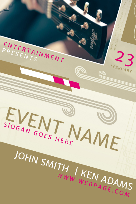 Funky Event Concert Flyer Template | PosterMyWall