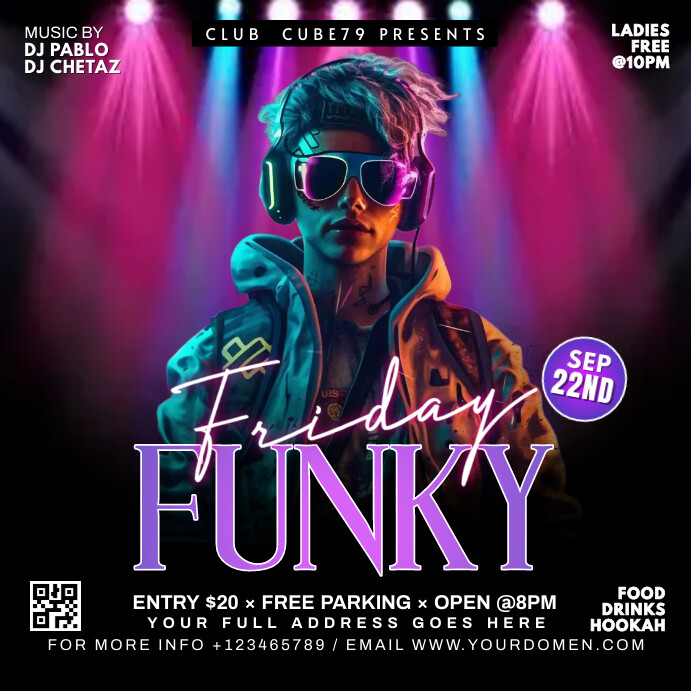 Copy of Funky Friday | PosterMyWall