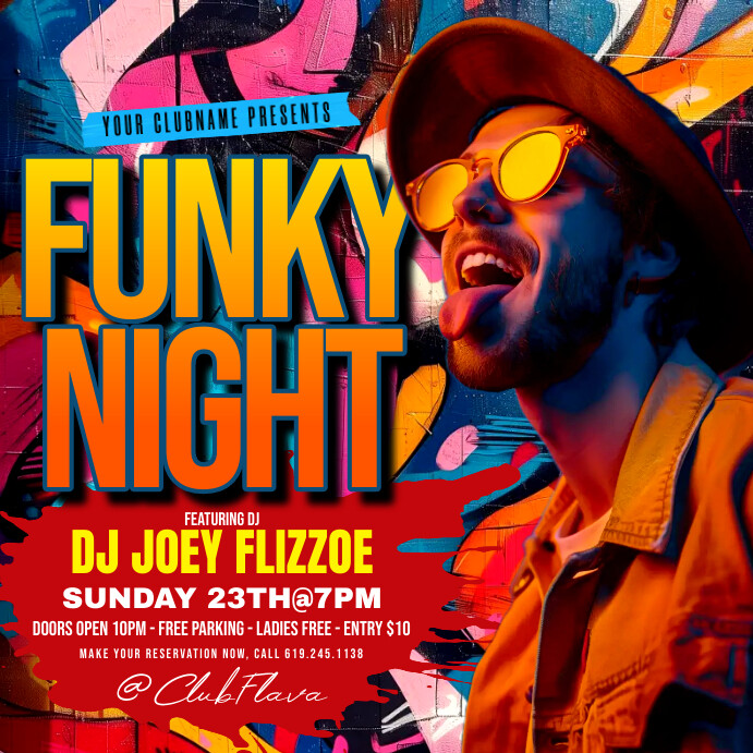 Copy of Funky Night | PosterMyWall