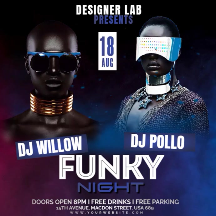 Plantilla de Funky Party Video Ads | PosterMyWall