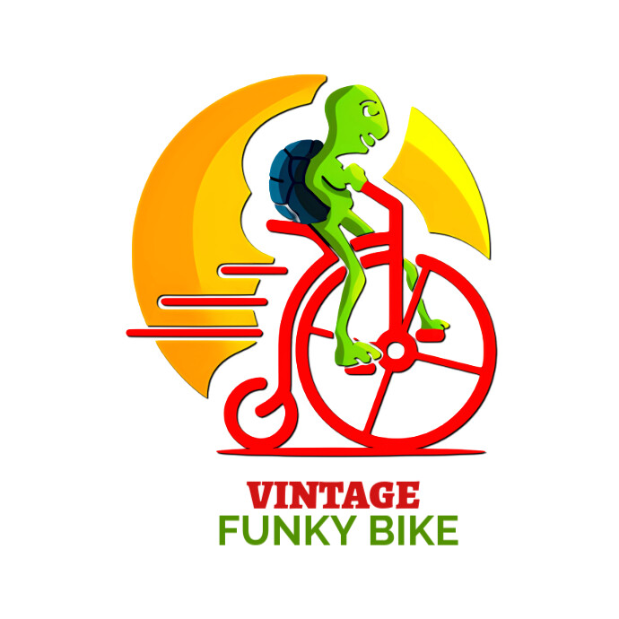 Plantilla de Funky style vintage bike | PosterMyWall