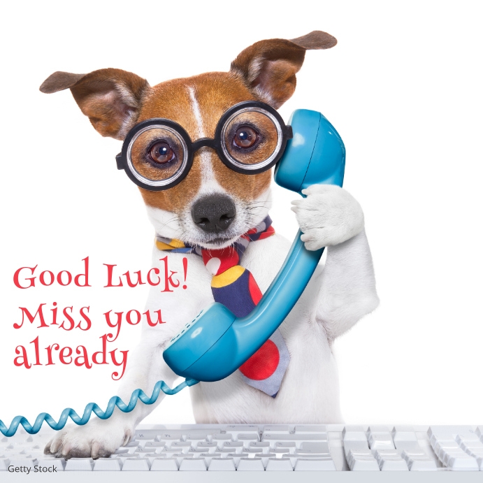 Copy of Funny Call Center Farewell Card | PosterMyWall