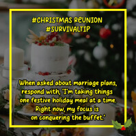 funny christmas party reunion quote Template | PosterMyWall