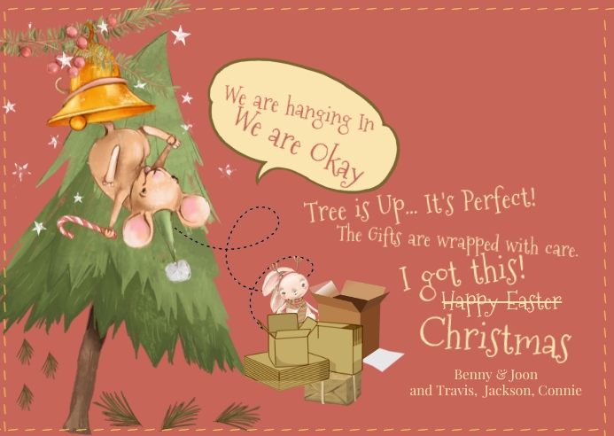 Funny Christmas Postcard Template | PosterMyWall