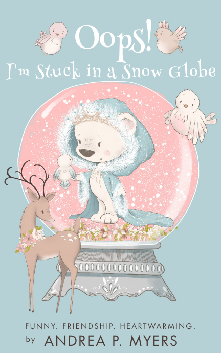 Copy of Funny Stuck in Snow Globe Kindle Book Cover | PosterMyWall