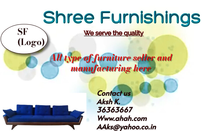 Furnishings card Template | PosterMyWall