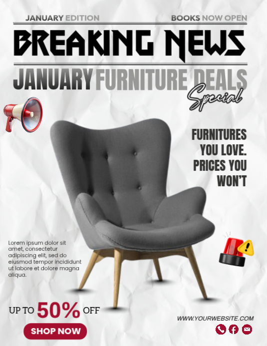 Furniture Ads Template | PosterMyWall