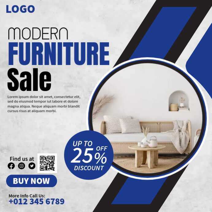 Copy of Furniture Chair Ads | PosterMyWall