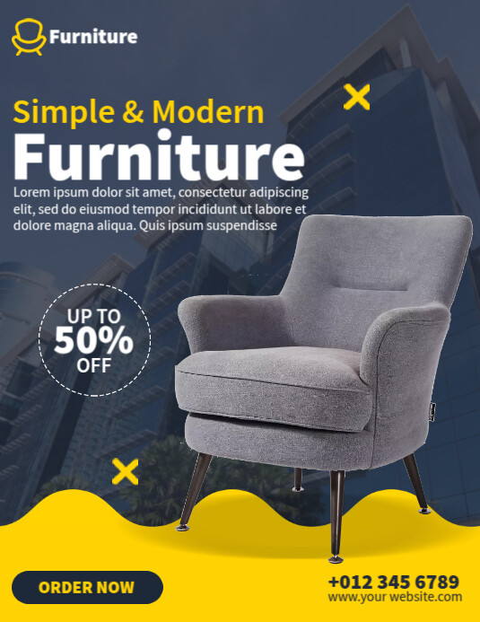 Furniture Chair Ads Template | PosterMyWall