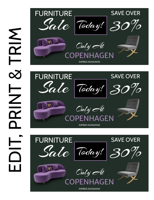 Copy of FURNITURE DISCOUNT CARD | PosterMyWall