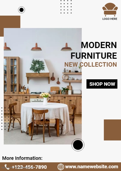 Furniture Home A4 Template | PosterMyWall