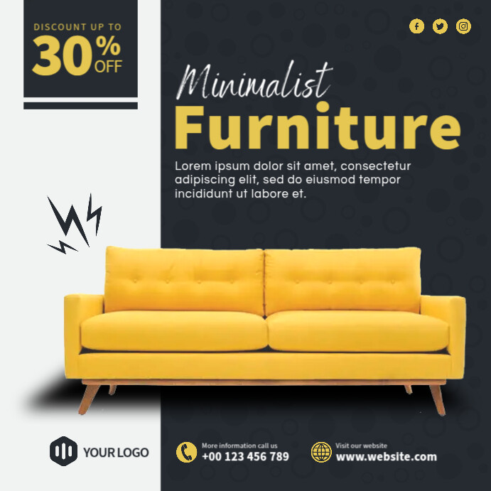 Furniture Sale Post Template | PosterMyWall