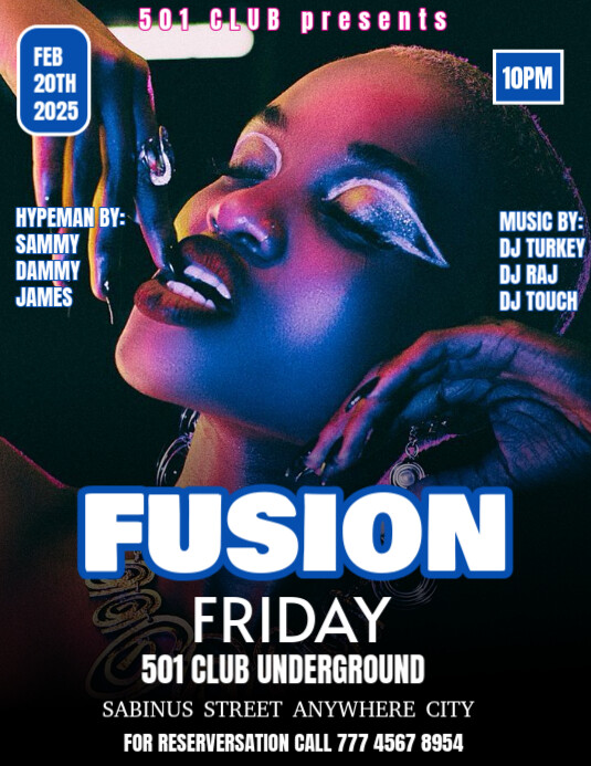 Copy of Fusion friday | PosterMyWall