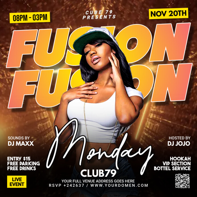 Copy of Fusion Mondays | PosterMyWall