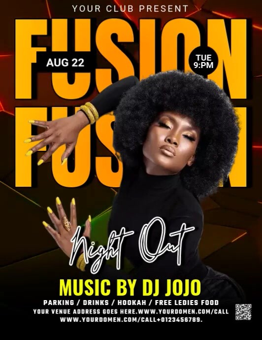 Copy of FUSION NIGHT PARTY' (1) | PosterMyWall