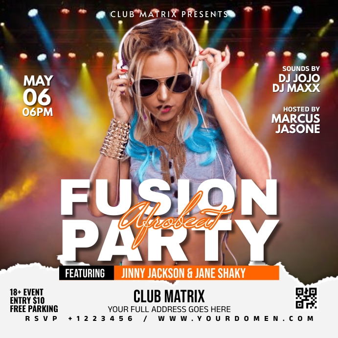 Copy of Fusion party | PosterMyWall