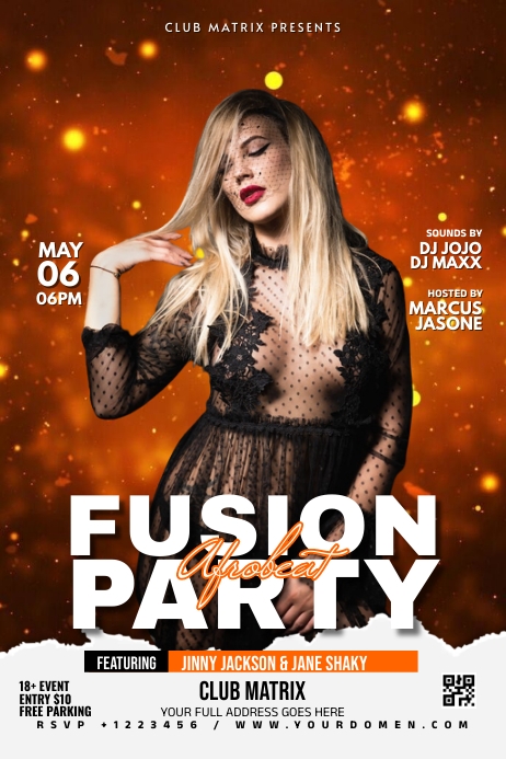 Fusion party Template | PosterMyWall