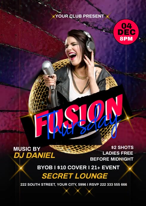 Kamis Fusion Templat | PosterMyWall