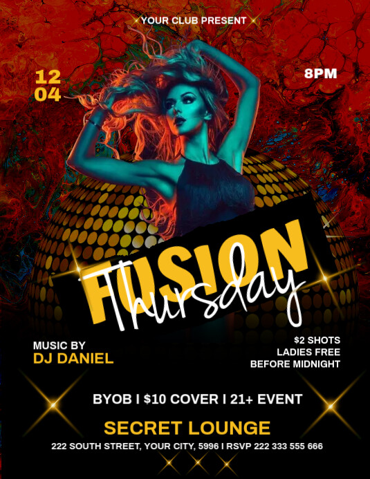 Fusion Thursday Template | PosterMyWall